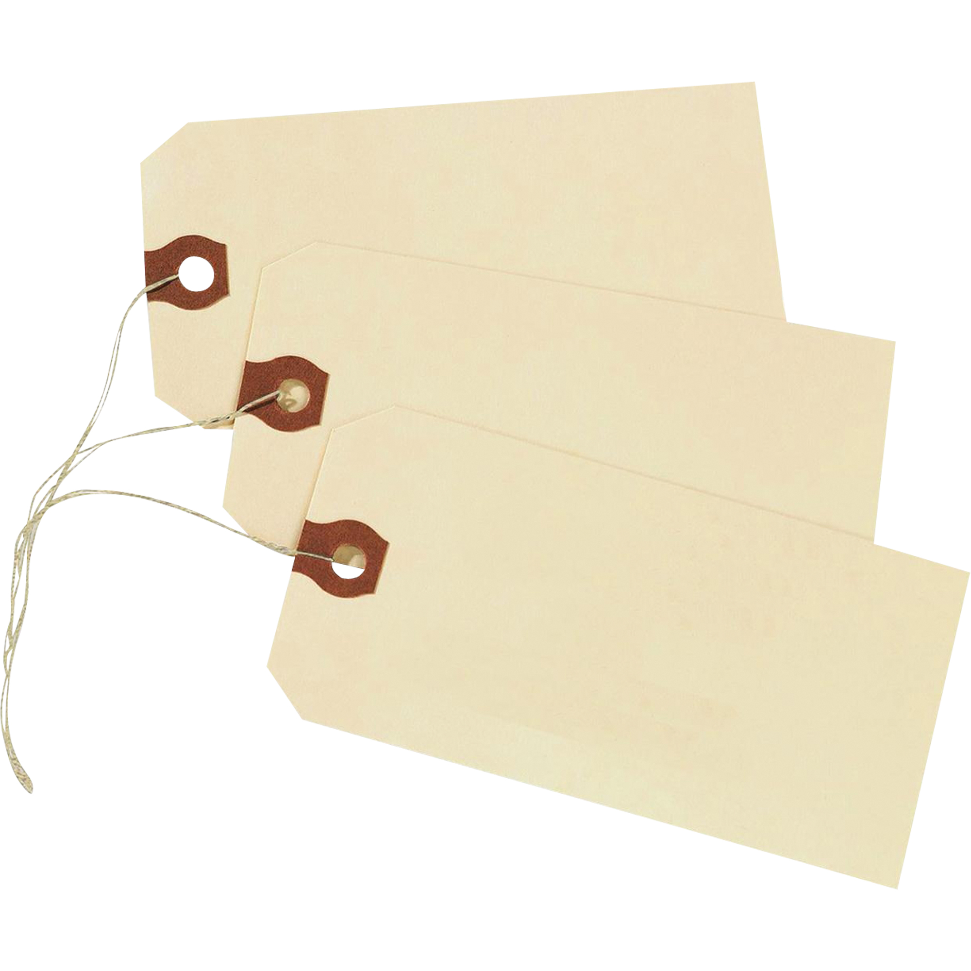 étiquettes fabriquées de papier manille, Papier, 1-3/8" la x 2-3/4" h ...