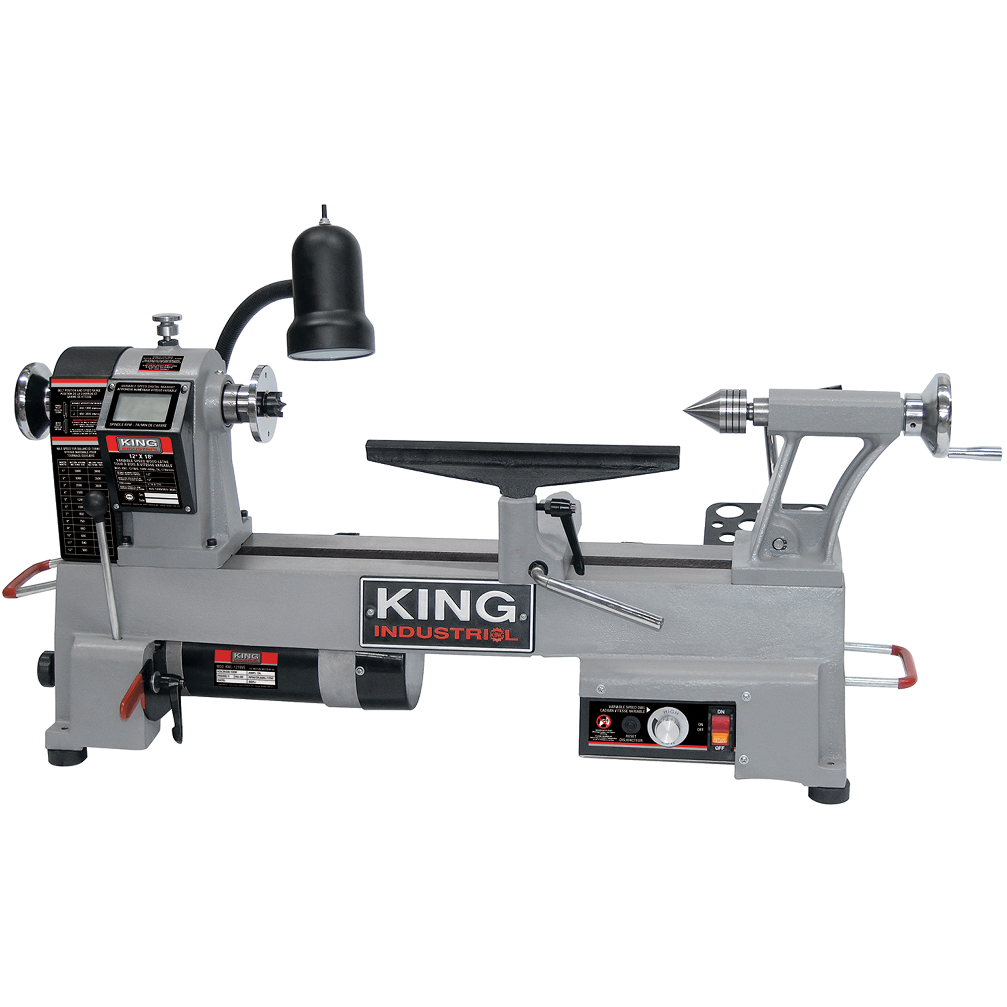 King Canada Variable Speed Wood Lathe TMA104 | Rideout Tool & Machine Inc.