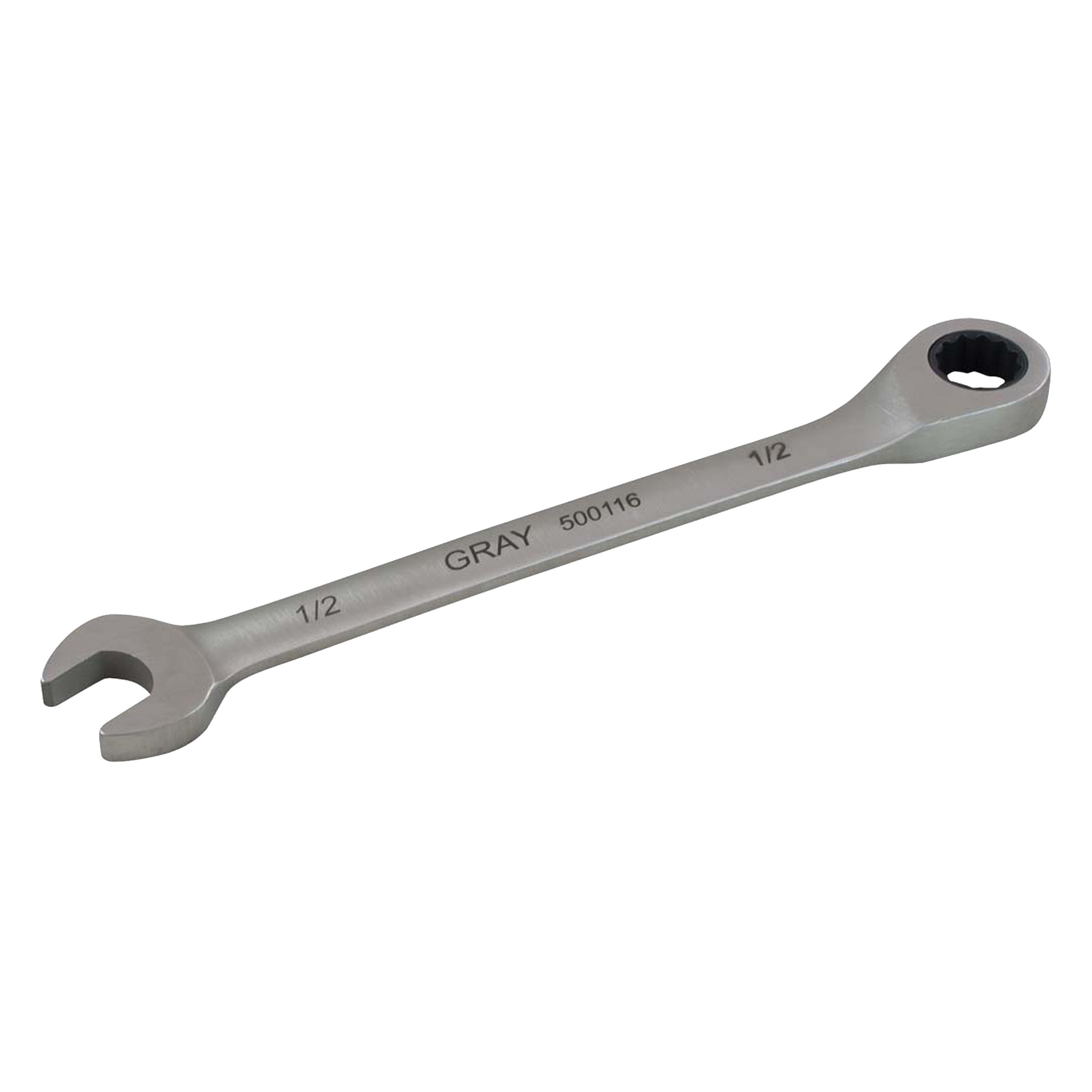 Gray Tools Combination Fixed Head Ratcheting Wrench, 12 Point, 1/2 ...