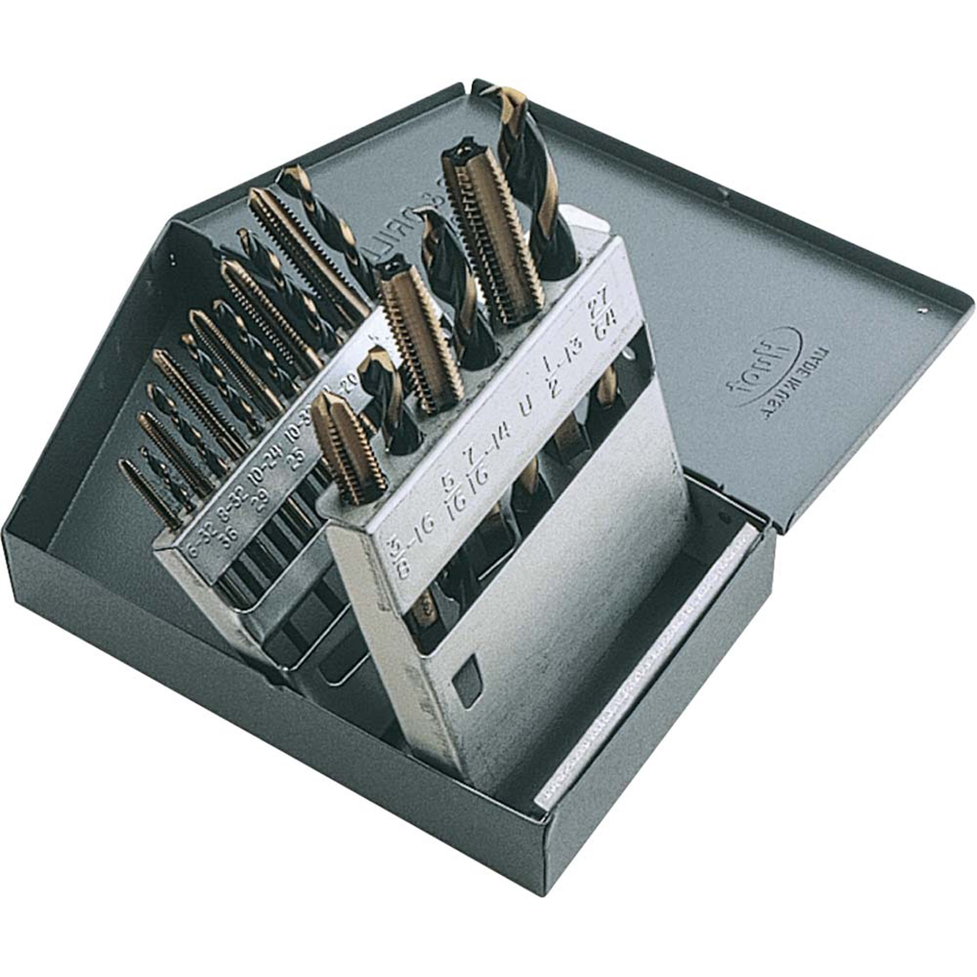 Gray Tools Tap & Drill Set, 18 Pieces | Rideout Tool & Machine Inc.